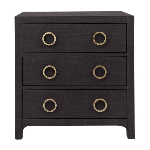 Buy Astley Upholstered Bedside Table - Charcoal Online in Australia ...
