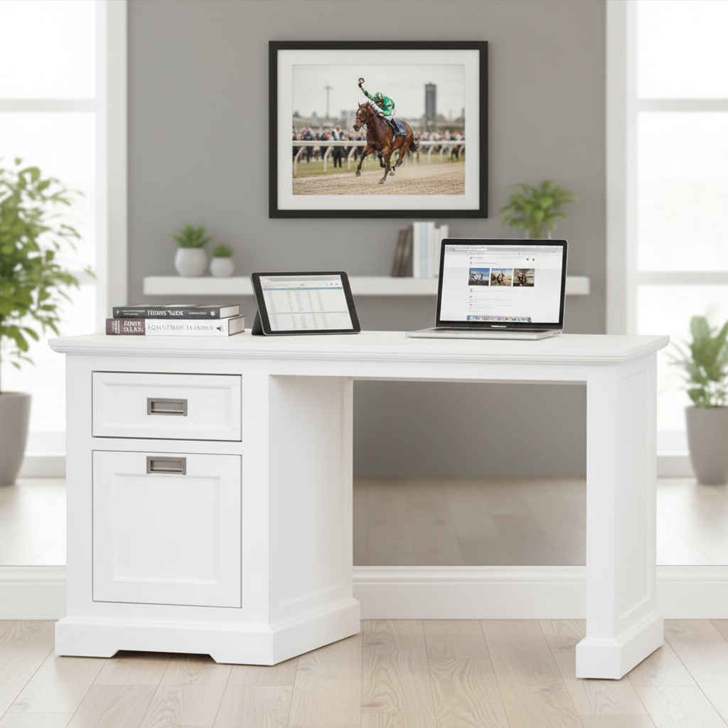 Buy Crowther Acacia Wood Home Office Desk Online in Australia | Cassa Vida