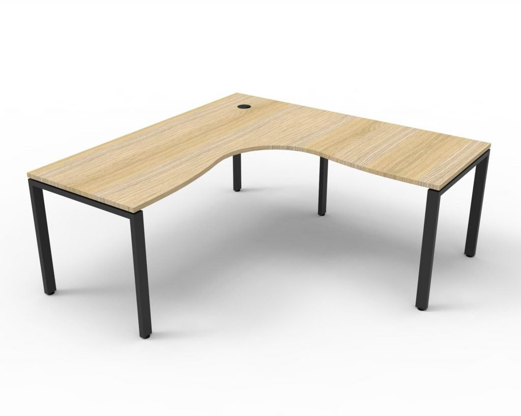 Deluxe Infinity Corner Workstation Office Desk - Straight Leg – Cassa Vida