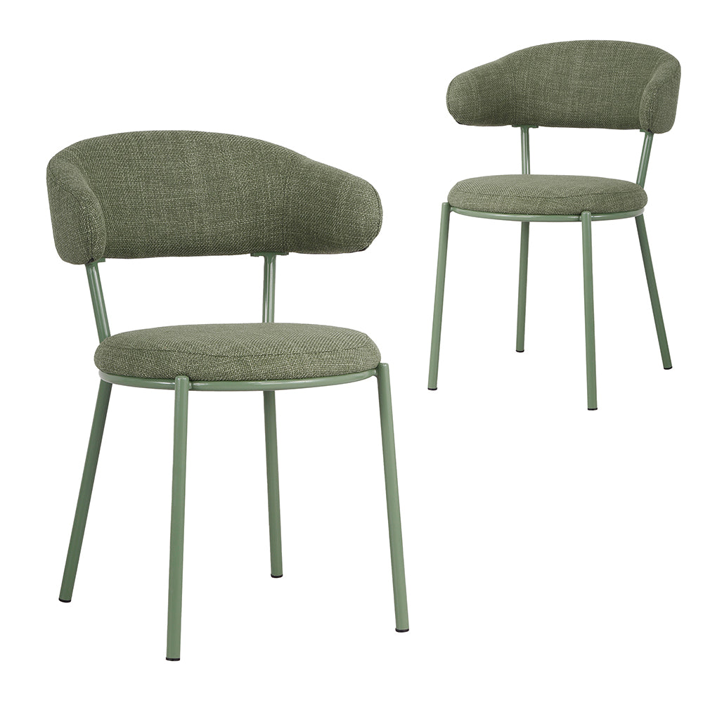 Hector Dining Chairs Set of 2 - Moss Online in Australia – Cassa Vida