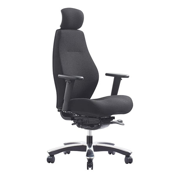 Resolute Heavy Duty Multi-Shift Ergonomic Office Chair with Headrest ...