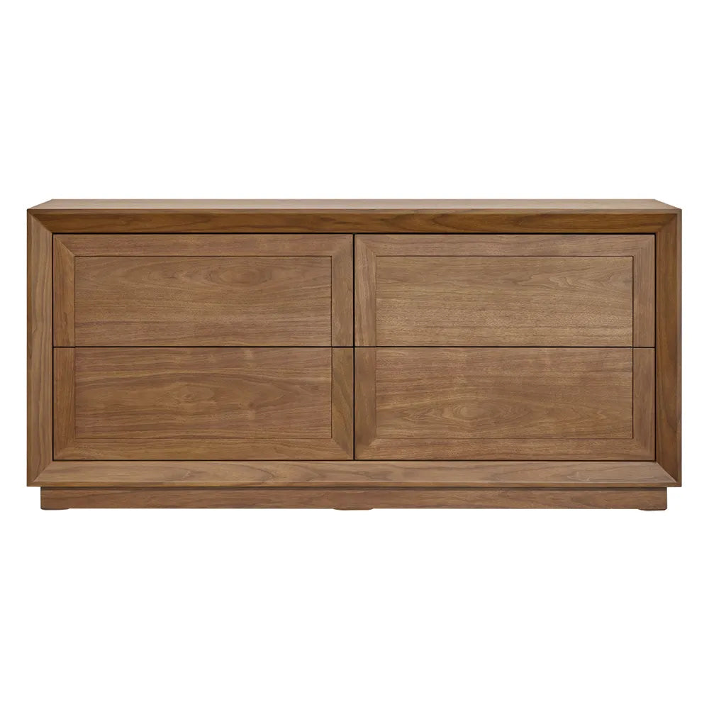 Rozelle 4 Drawer Oak Chest - Chocolate Online in Australia | Cassa Vida