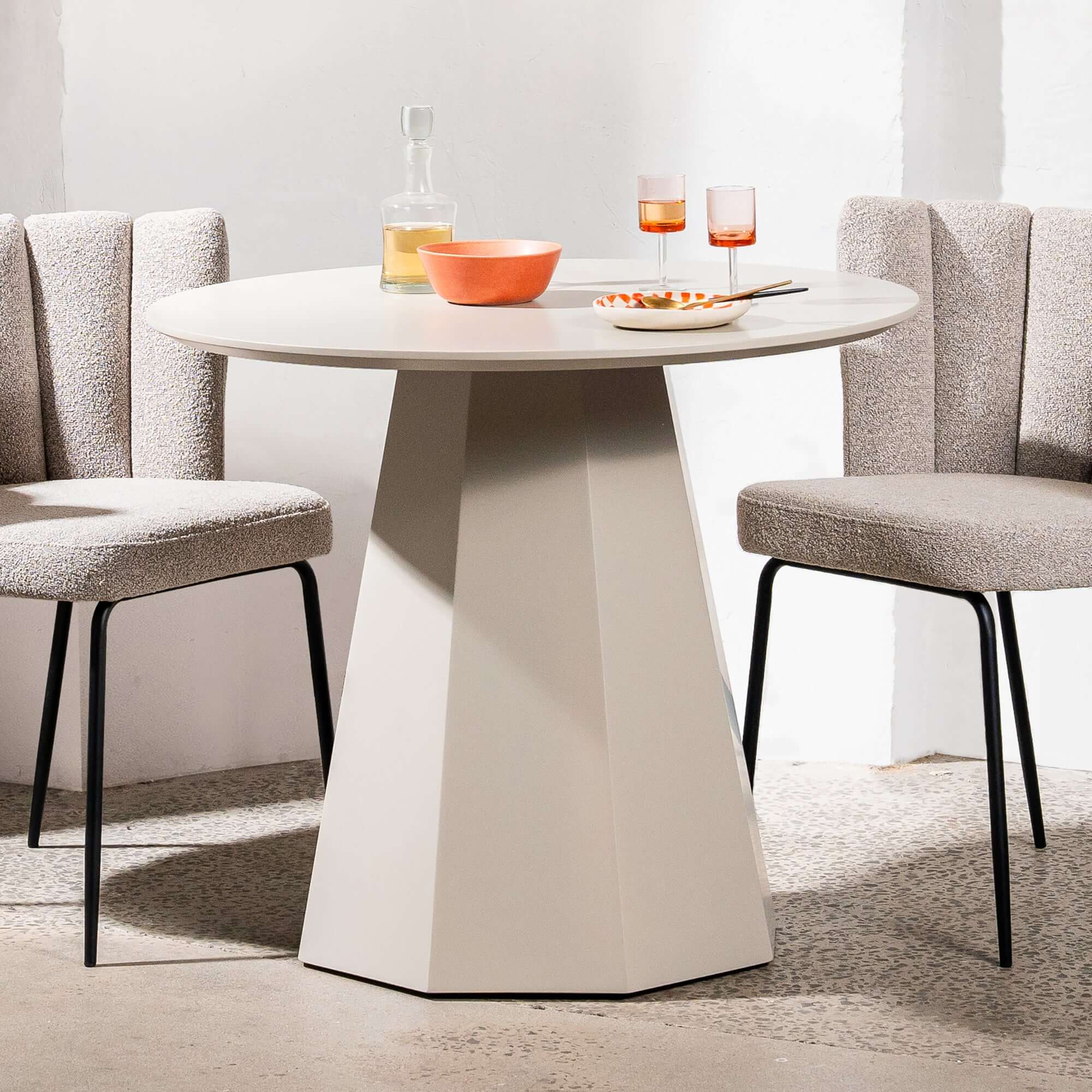 Buy Ruddy 90cm Dining Table - Putty Online in Australia – Cassa Vida