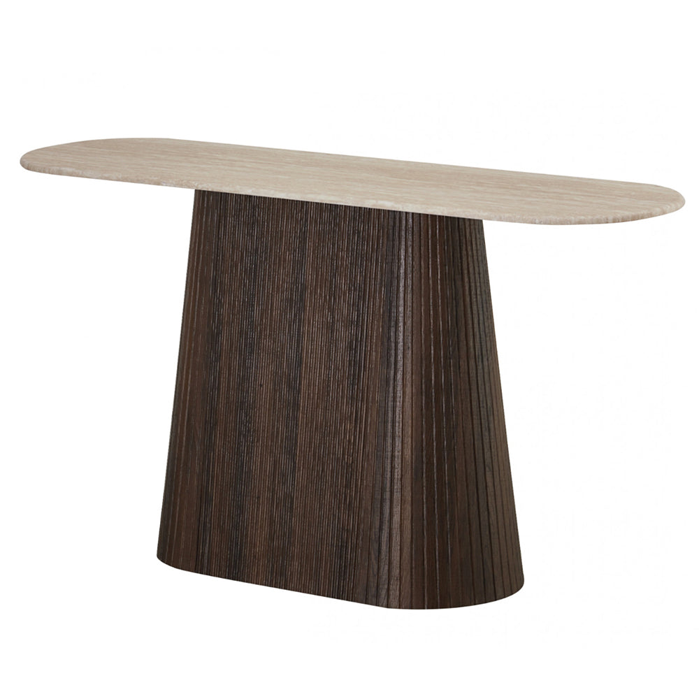 Buy Theia Travertine-Look Console Table Online in Australia – Cassa Vida
