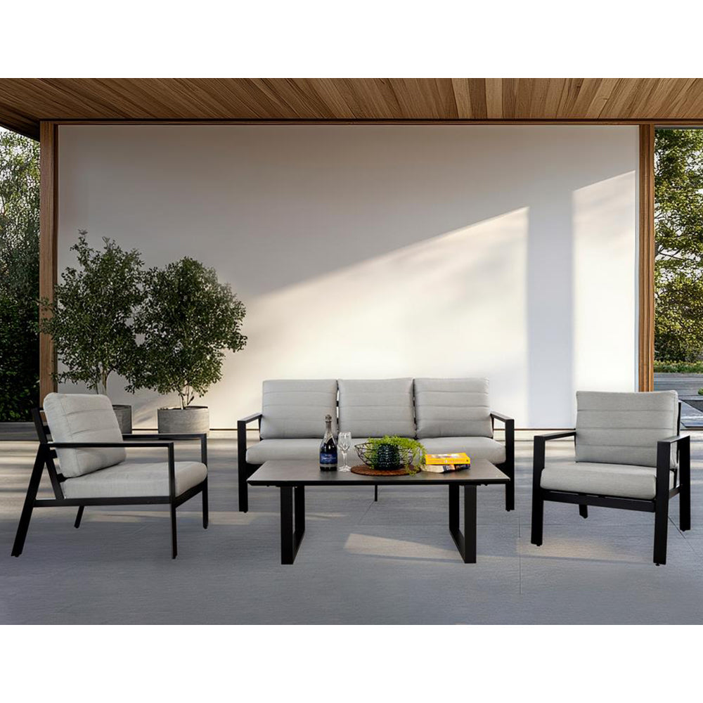 Tuscany 4-Piece Outdoor Lounge Setting - Anthracite Online in Australia ...
