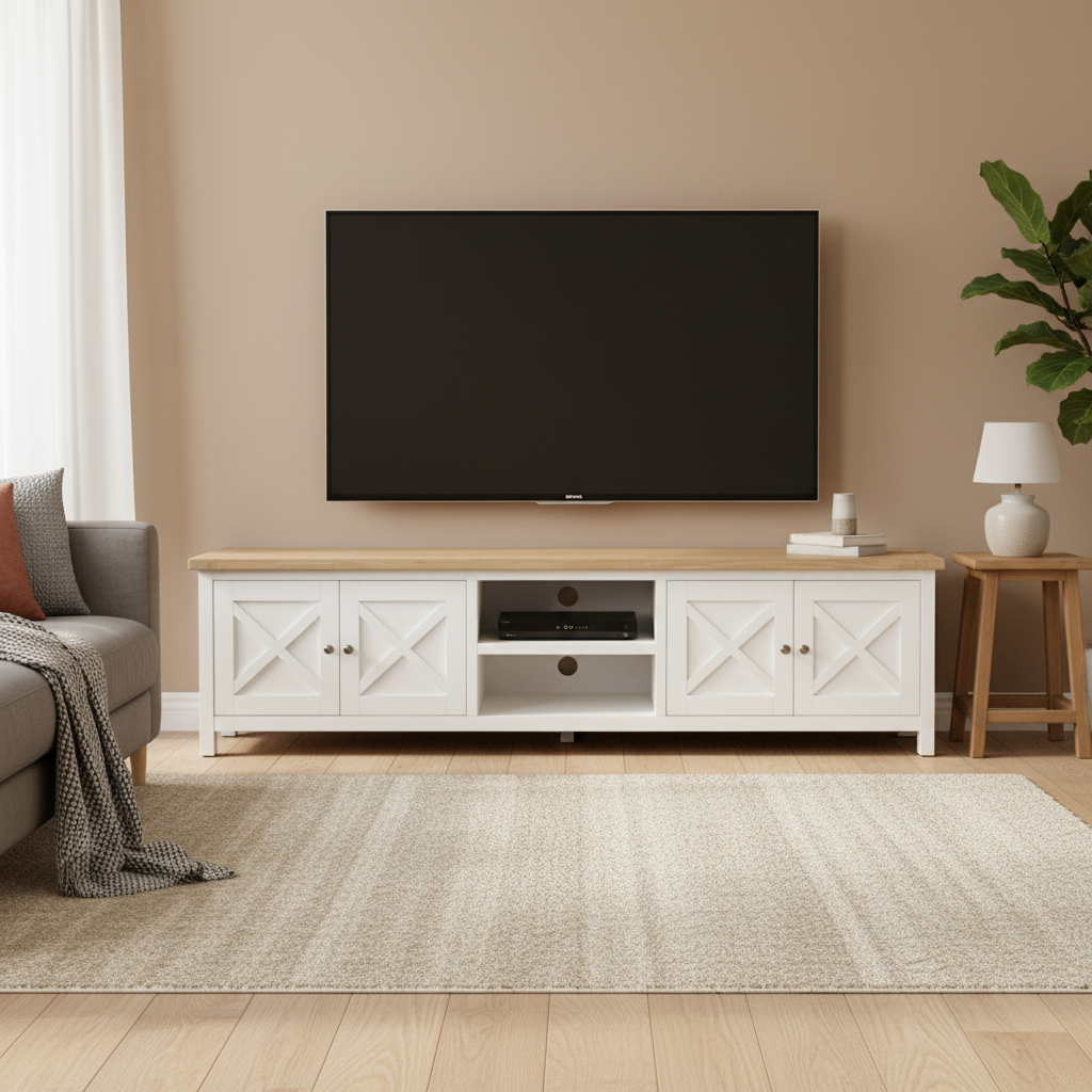 Buy Widden Timber TV Entertainment Unit - 210cm Online in Australia ...